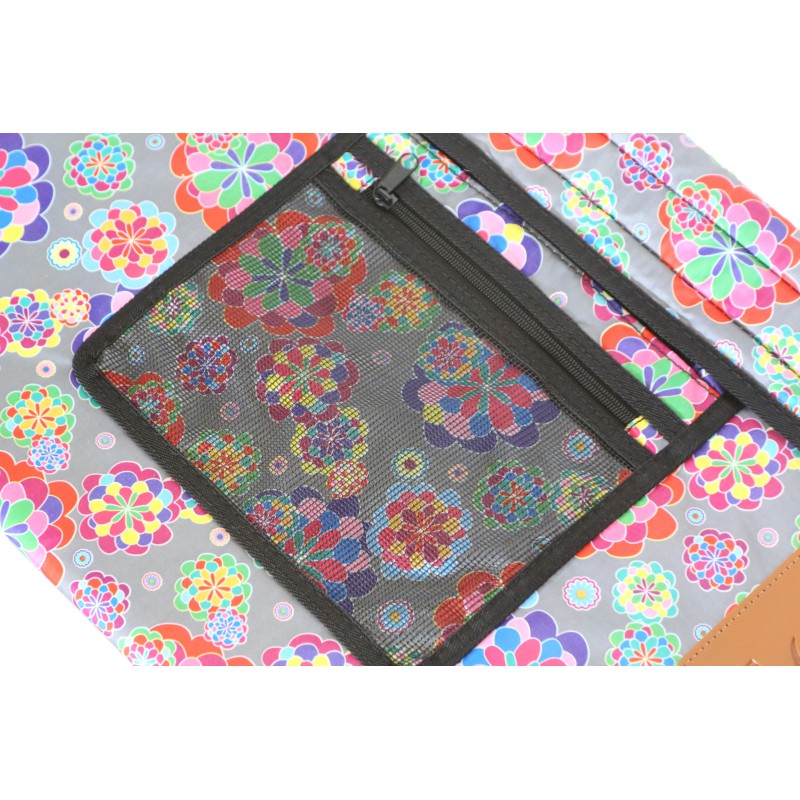 Fin Bag Standard Flowers Grey