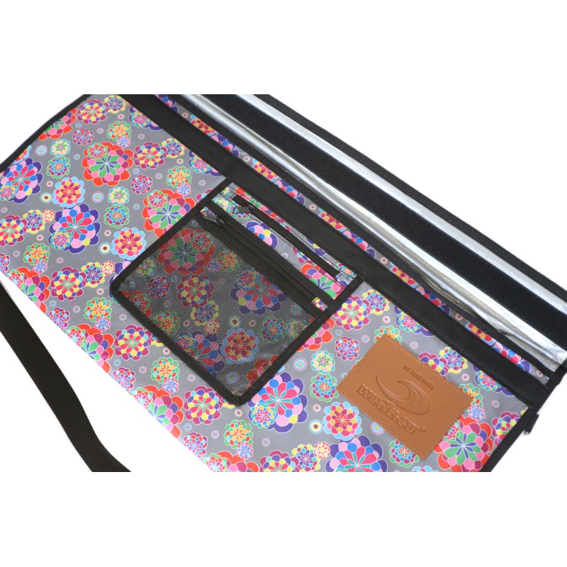 Fin Bag Standard Flowers Grey